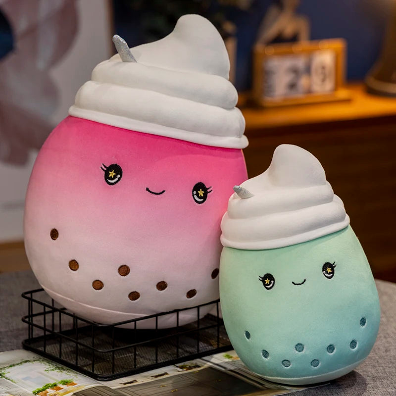 Cutest Ice-cream Boba Tea Stuffed Plush Cushion – Cosy Realm